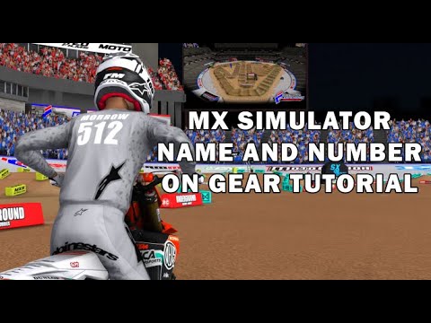 Name & Number on Gear Tutorial | Mx Simulator - YouTube