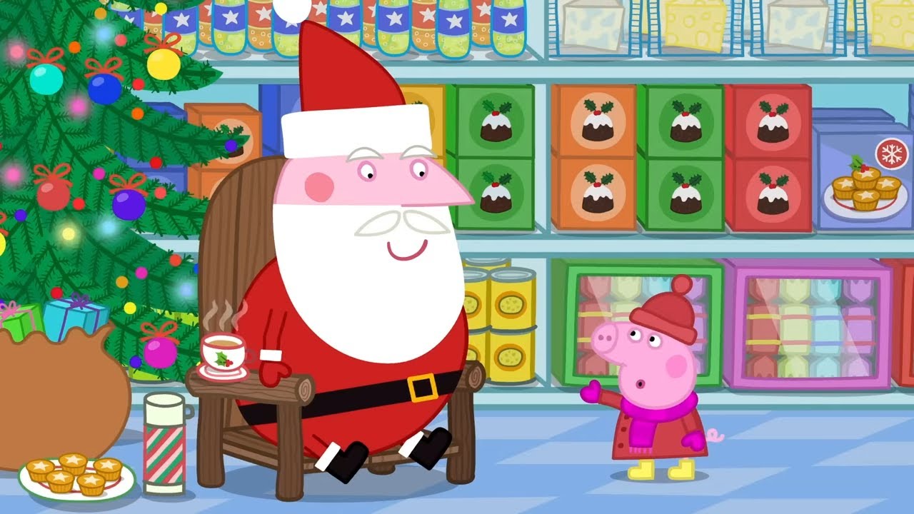 Peppa's Christmas Shop! | Father Christmas and Peppa Pig Peppa Pig at ...