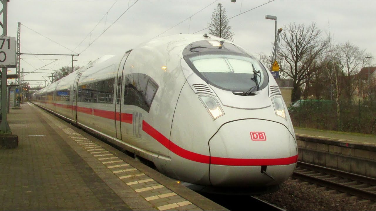 Der neue ICE: ICE 3neo in Ludwiglust auf Testfahrt - YouTube