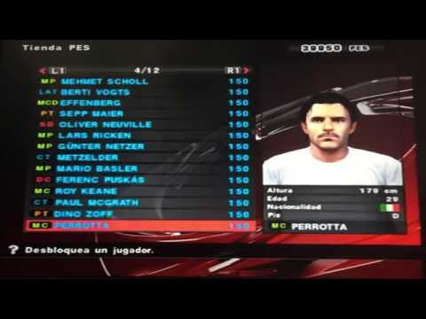Nombres Reales PES 2014 (PES SHOP) - PlayStation2 (PS2) - Jugadores Ocultos LigaMaster