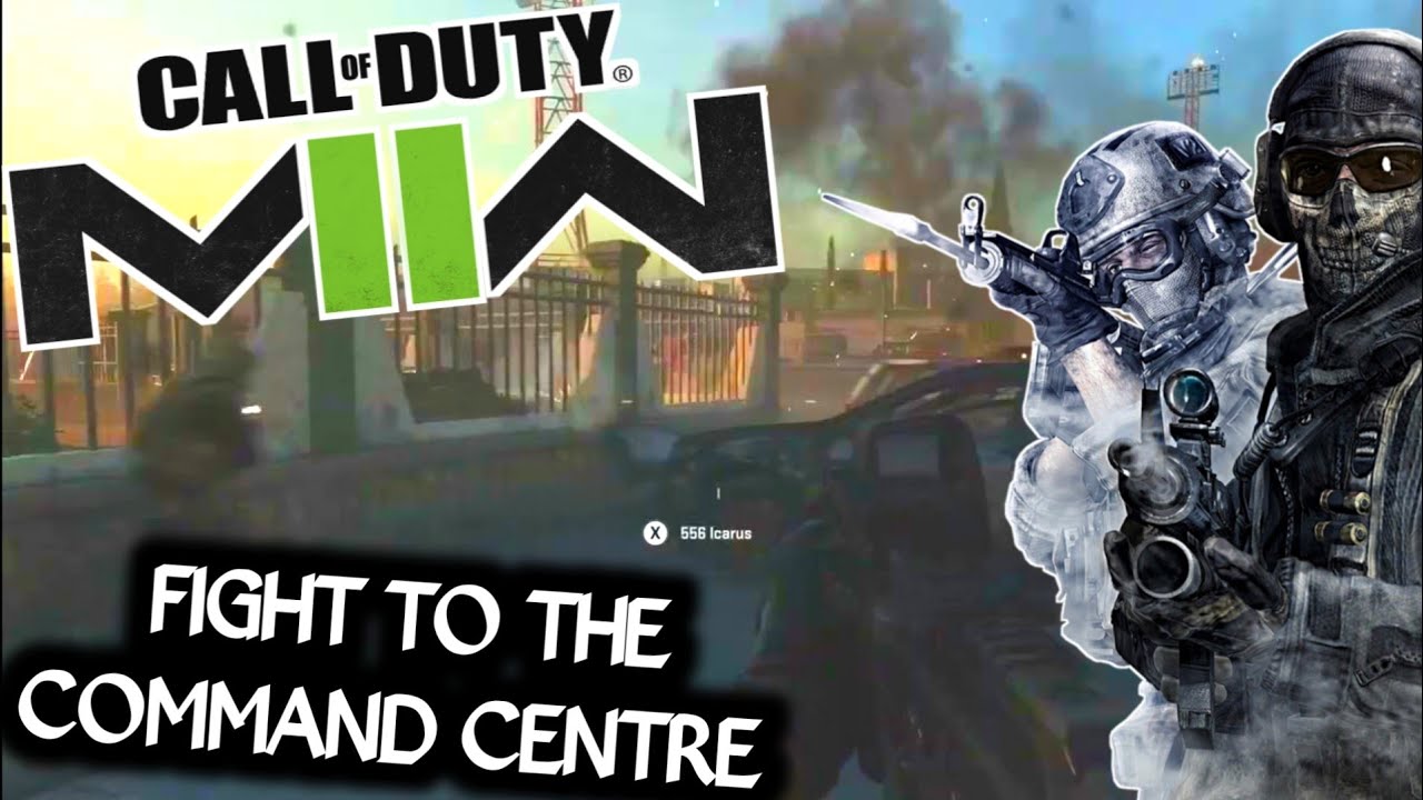 Call Of Duty MW2 Campaign Ghost Team Fight To The Command Center - YouTube