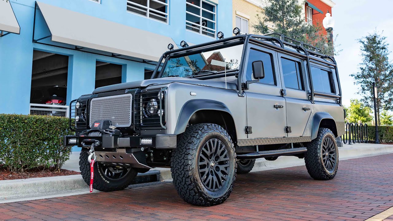 Fully RESTORED (1963) Land Rover DEFENDER 110 with 450 HP LT1 Engine ...