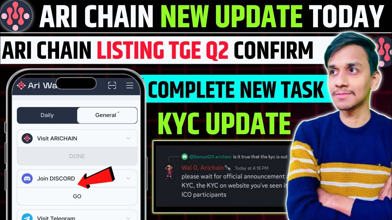 Ari chain Airdrop Kyc Verification Update | Ari Chain Airdrop New ...