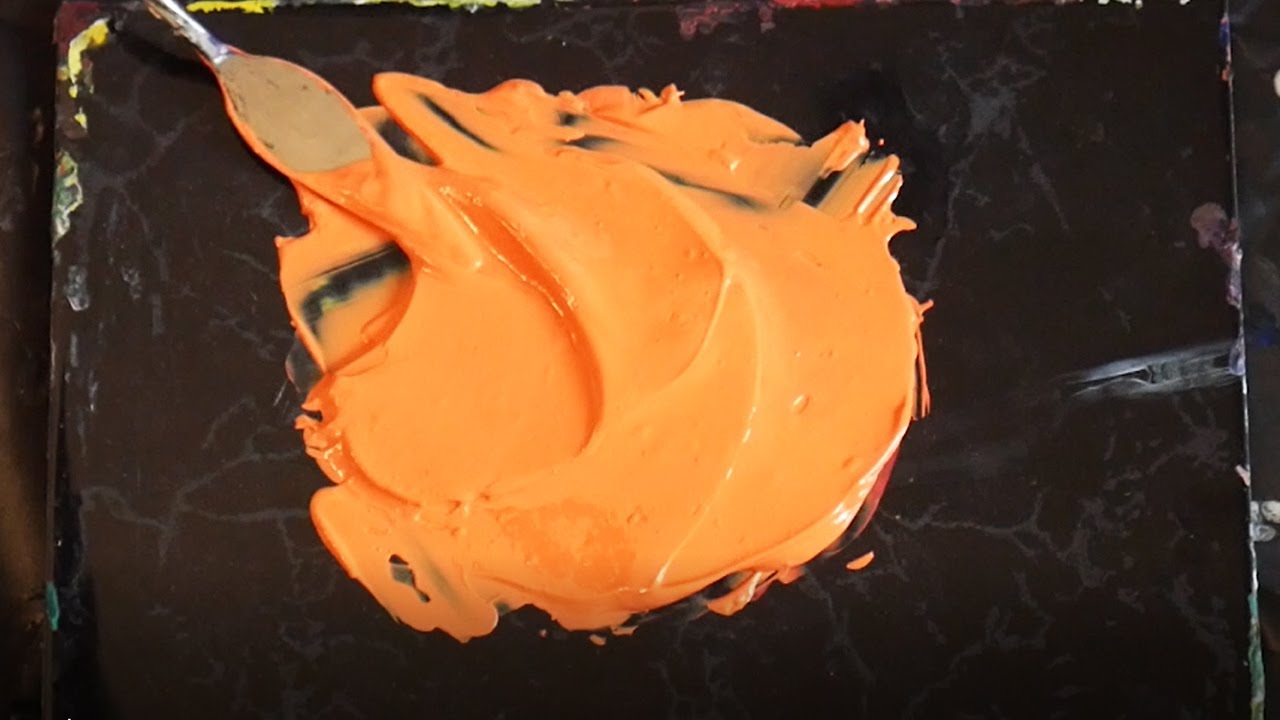 How to make Orange color in 1 minute | Acrylic Paint Mixing - YouTube
