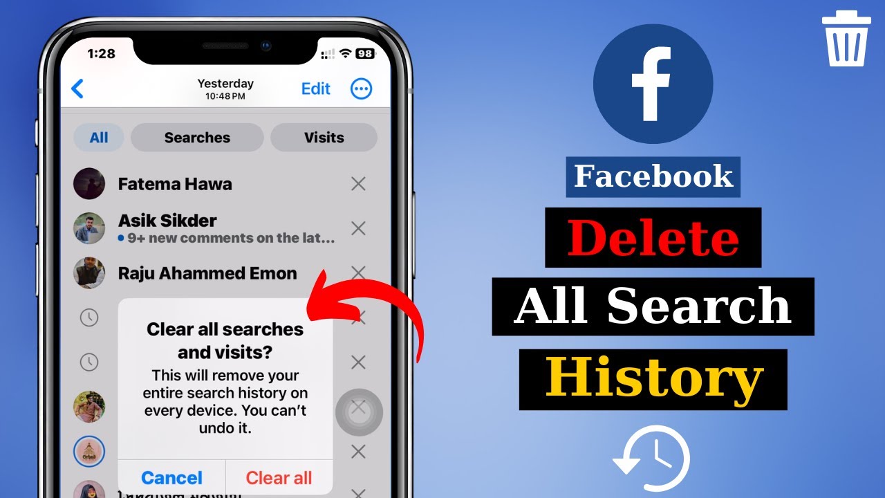 How To Delete All Search History on Facebook (Full Guide) | Facebook ...