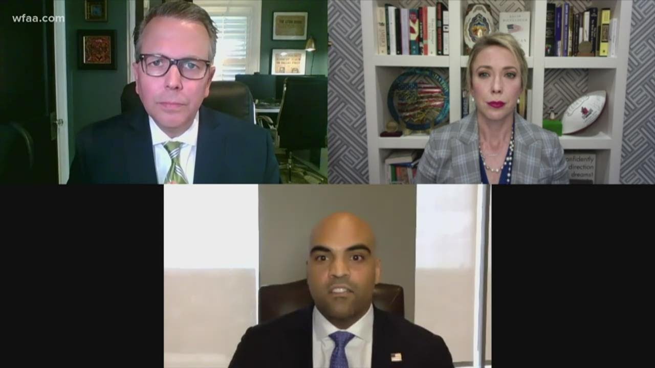 District 32 debate recap: Colin Allred, Genevieve Collins face off ...