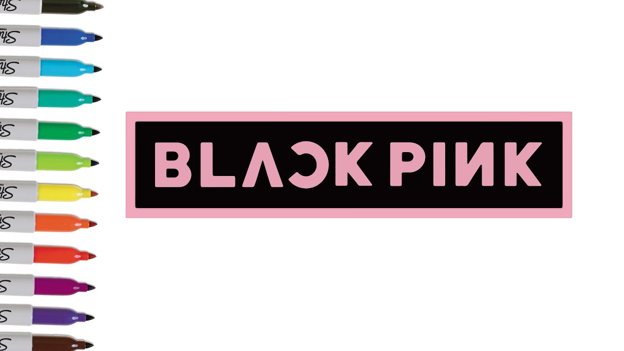 HOW TO DRAW BLACK PINK LOGO - BLACK PINK - YouTube