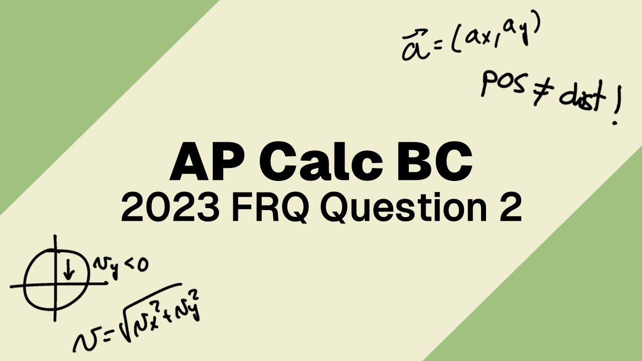 AP Calculus BC 2023 FRQ 2 - YouTube