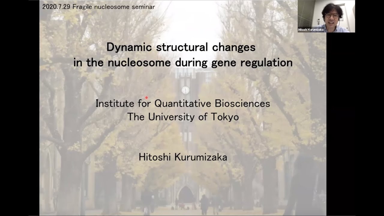 Hitoshi Kurumizaka: "Dynamic structural changes in the nucleosome ...