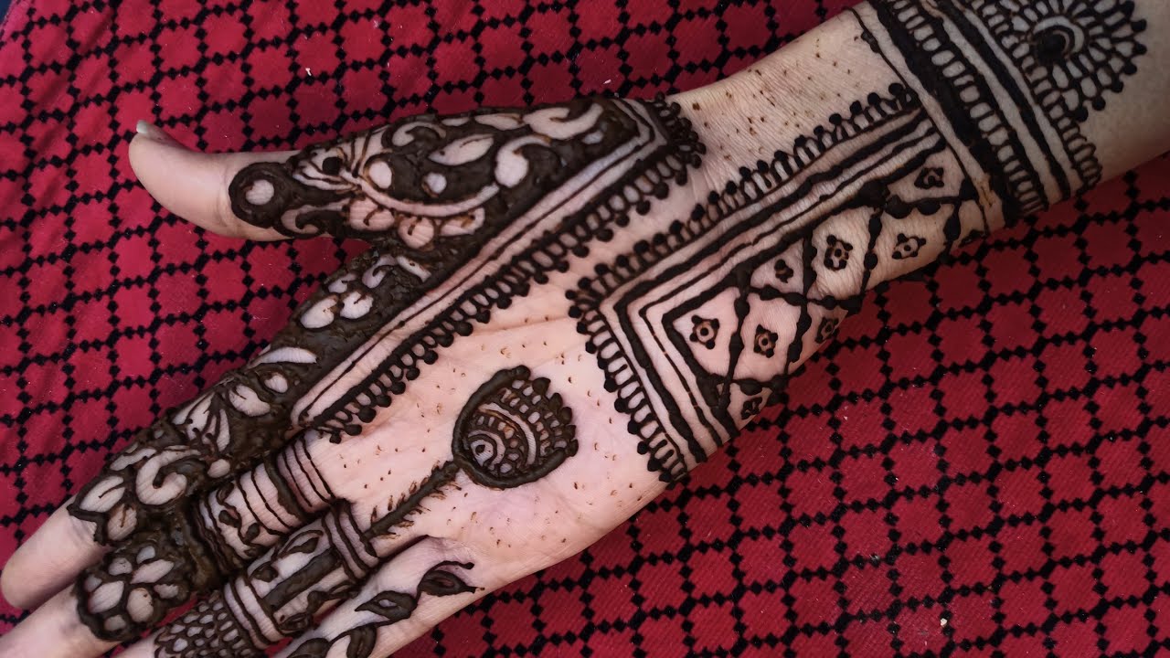 fancy mehandi design। stylish designs 2022। Jyotsna Solanki - YouTube