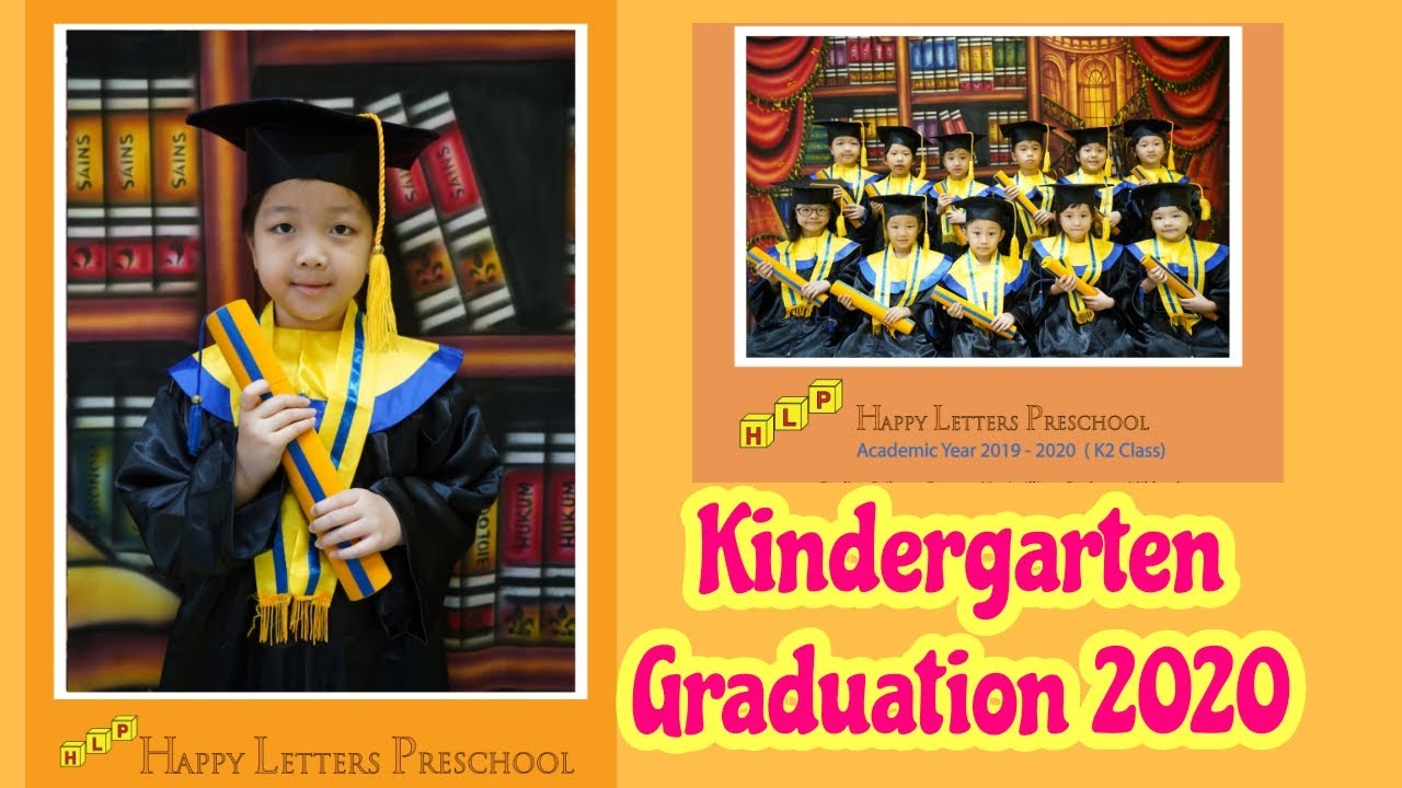 KINDERGARTEN GRADUATION 2020 || Thank You My Teacher For Happy Letters ...