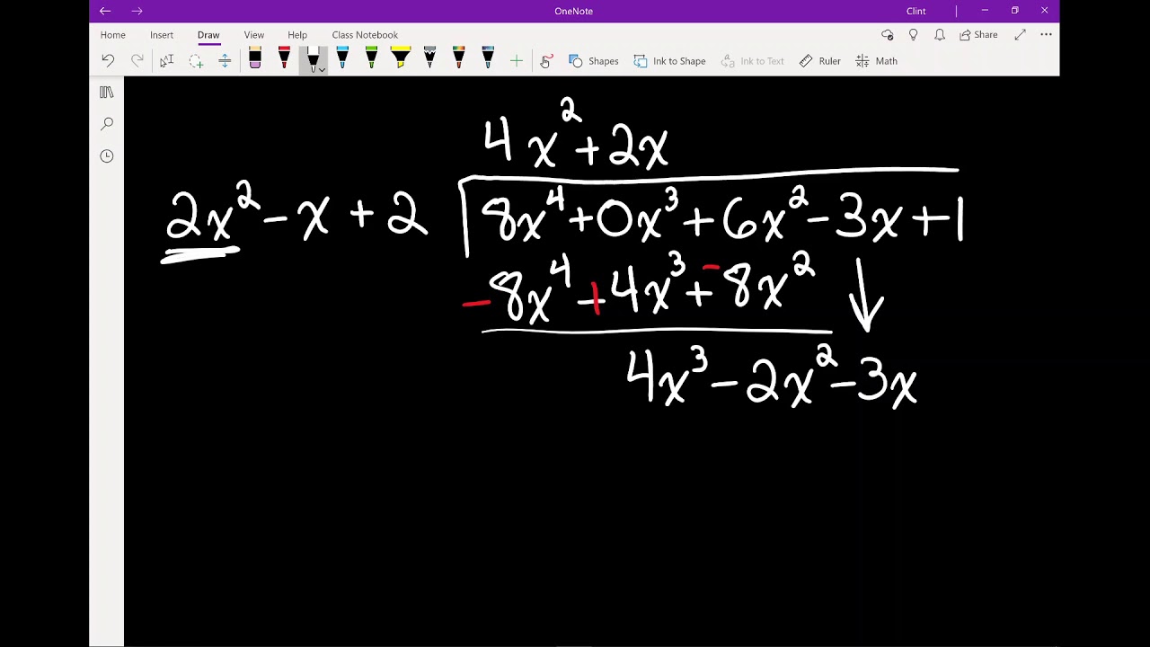 112 Polynomial Division Part 2 YouTube 112-polynomial-division-part-2-youtube