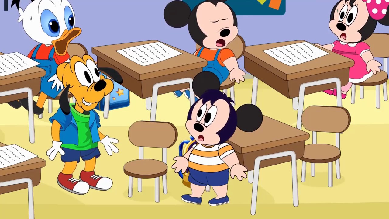 Learn Colors with Mickey Mouse & Minnie Mouse - Nursery Rhymes Song For ...