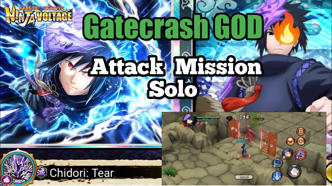 Nxb Nv: Gatecrash GOD! ft. Sasuke Anniversary Outfit Attack Mission ...