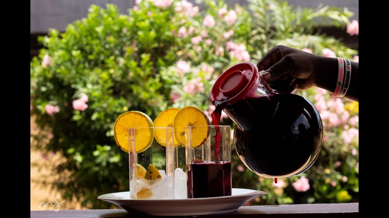 AUTHENTIC GHANAIAN SOBOLO (BISSAP DRINK WITH NO SUGAR) - YouTube