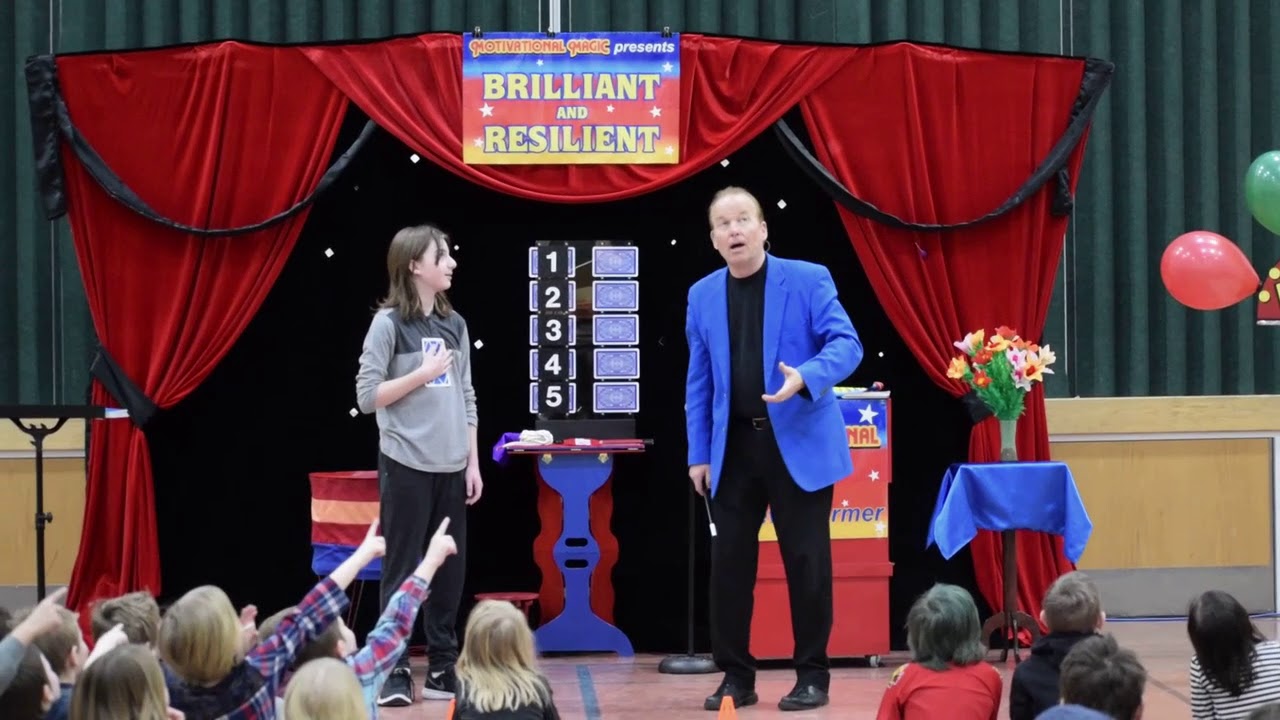 Motivational Magic with Steve Harmer at St. Mary's School - YouTube