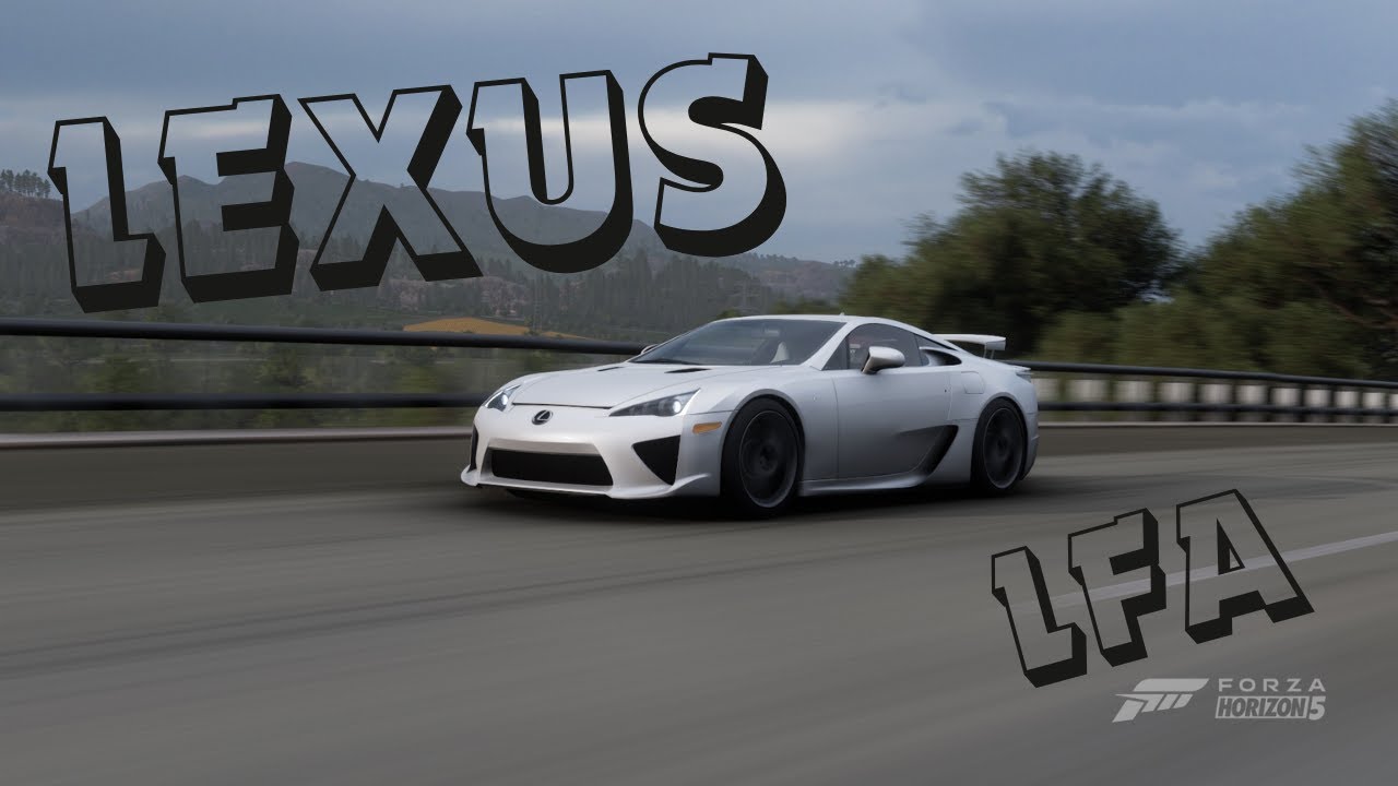 Forza Horizon 5 Lexus LFA (TOP SPEED RUN AND DRAG RACE) - YouTube