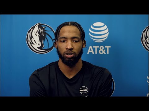 Dallas Mavs' Derrick Jones Jr Interview Before LA Clippers Playoff ...