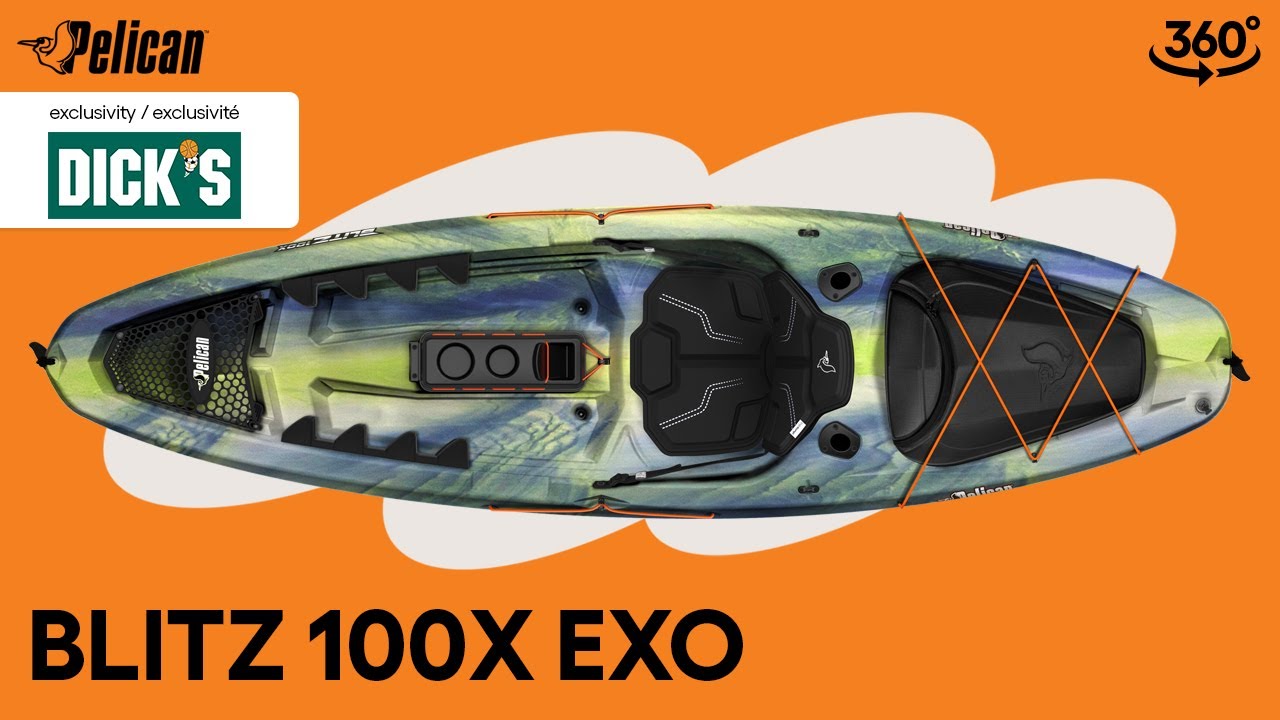 PELICAN | Exclusive BLITZ 100X EXO Fishing Kayak Walkthrough - YouTube