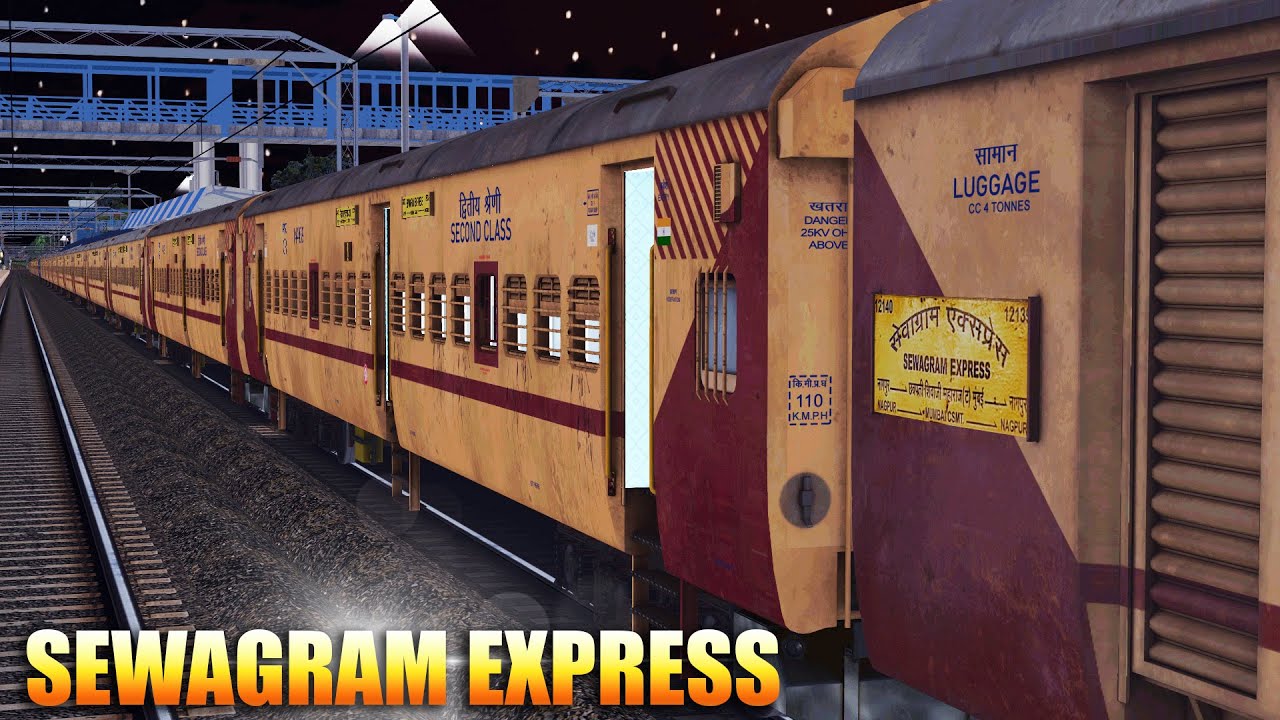 12139 Sewagram SF Express Train journey - YouTube