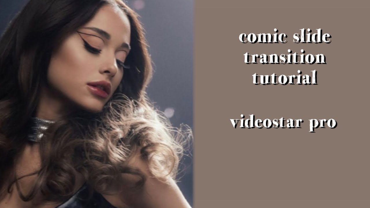 COMIC SLIDE transition TUTORIAL on VIDEOSTAR! - YouTube