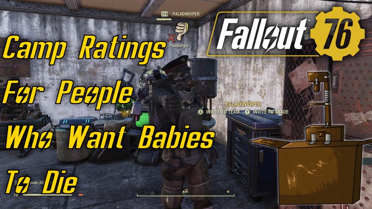 Fallout 76 Camp Ratings For People That Want Babies To Die Due To Lack ...