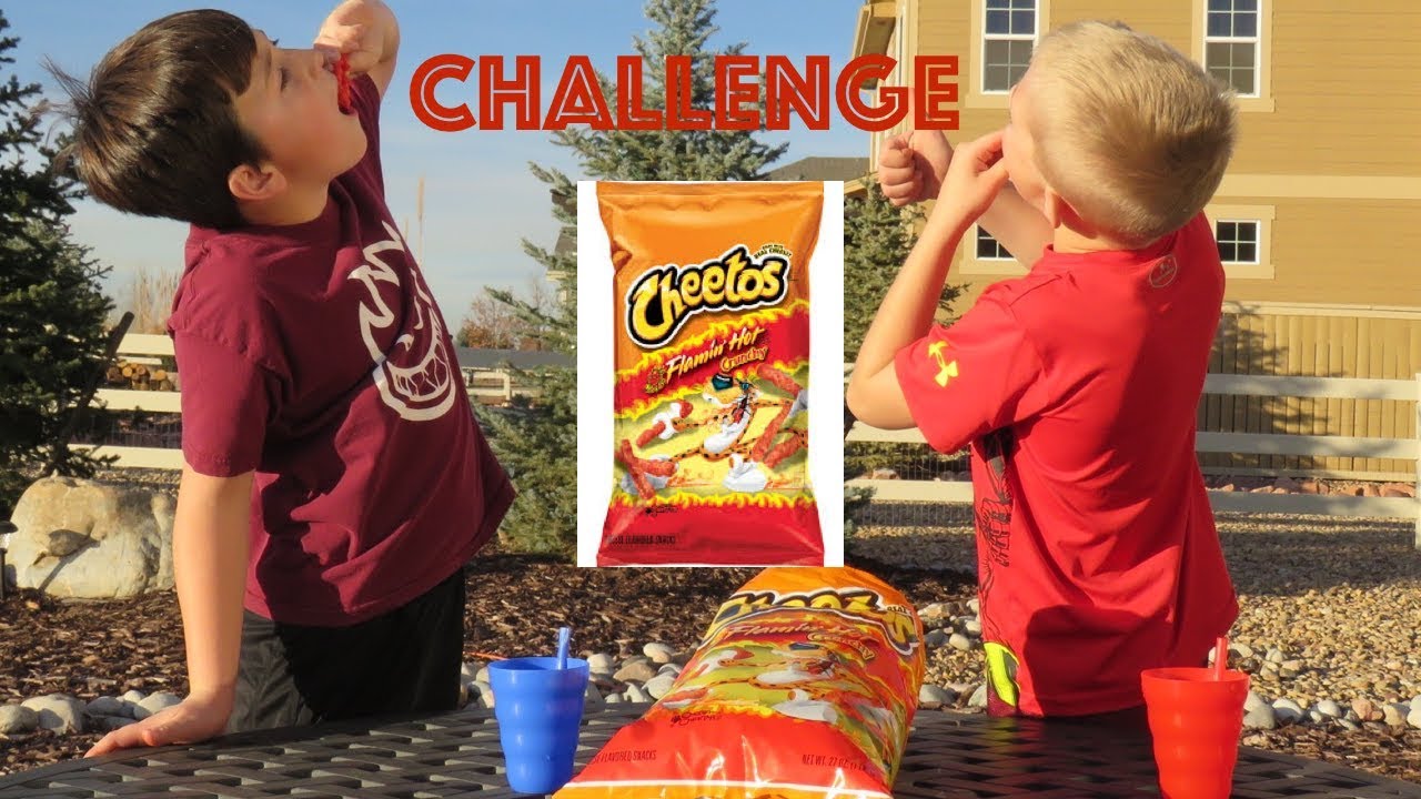 HOT CHEETOS CHALLENGE!!! - YouTube