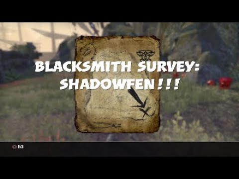 ESO - Blacksmith Survey: Shadowfen!!! - YouTube
