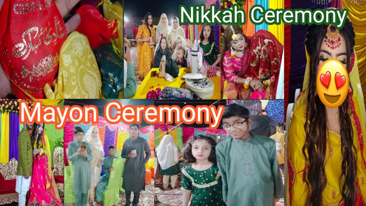 Cousin ki Mayon or Nikkah | Mayon Ceremony | Nikkah Ceremony - YouTube