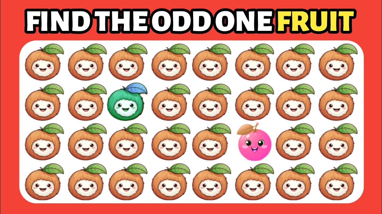 Find the odd fruit out Fruit 🥭🍎🍉 | Can you find the odd one fruit ...