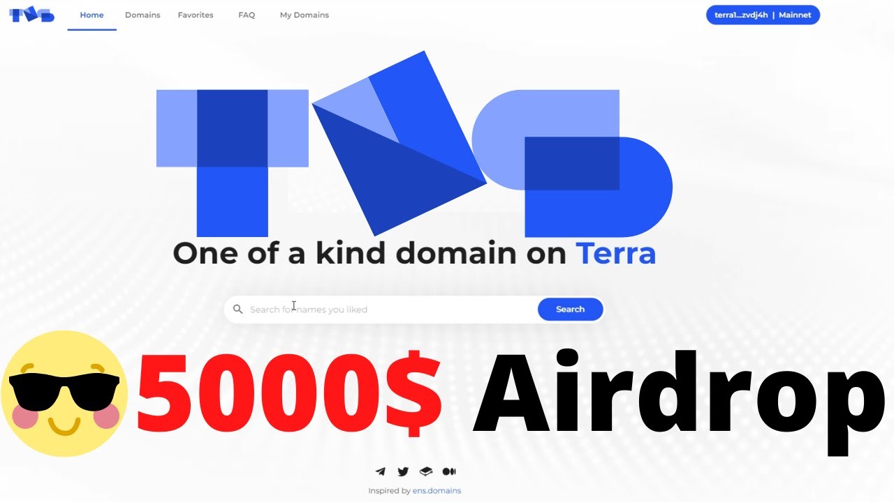 Terra Name Service (TNS) Airdrop 2021 | Same like ENS Token Airdrop ...