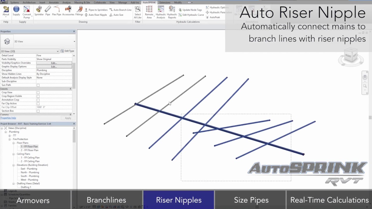 AutoSPRINK RVT Demo 2017 - YouTube