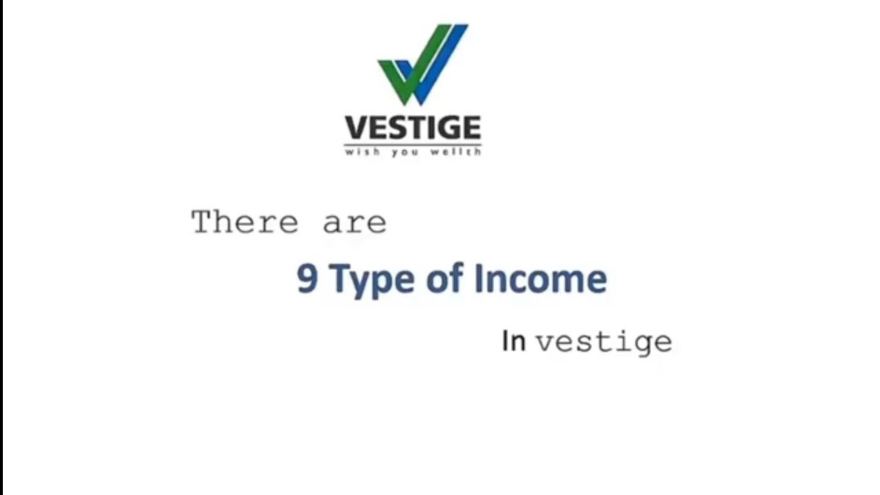 VESTIGE PIN LEVEL & 9 TYPES OF INCOME (CLEARE EXPLANATION) - YouTube