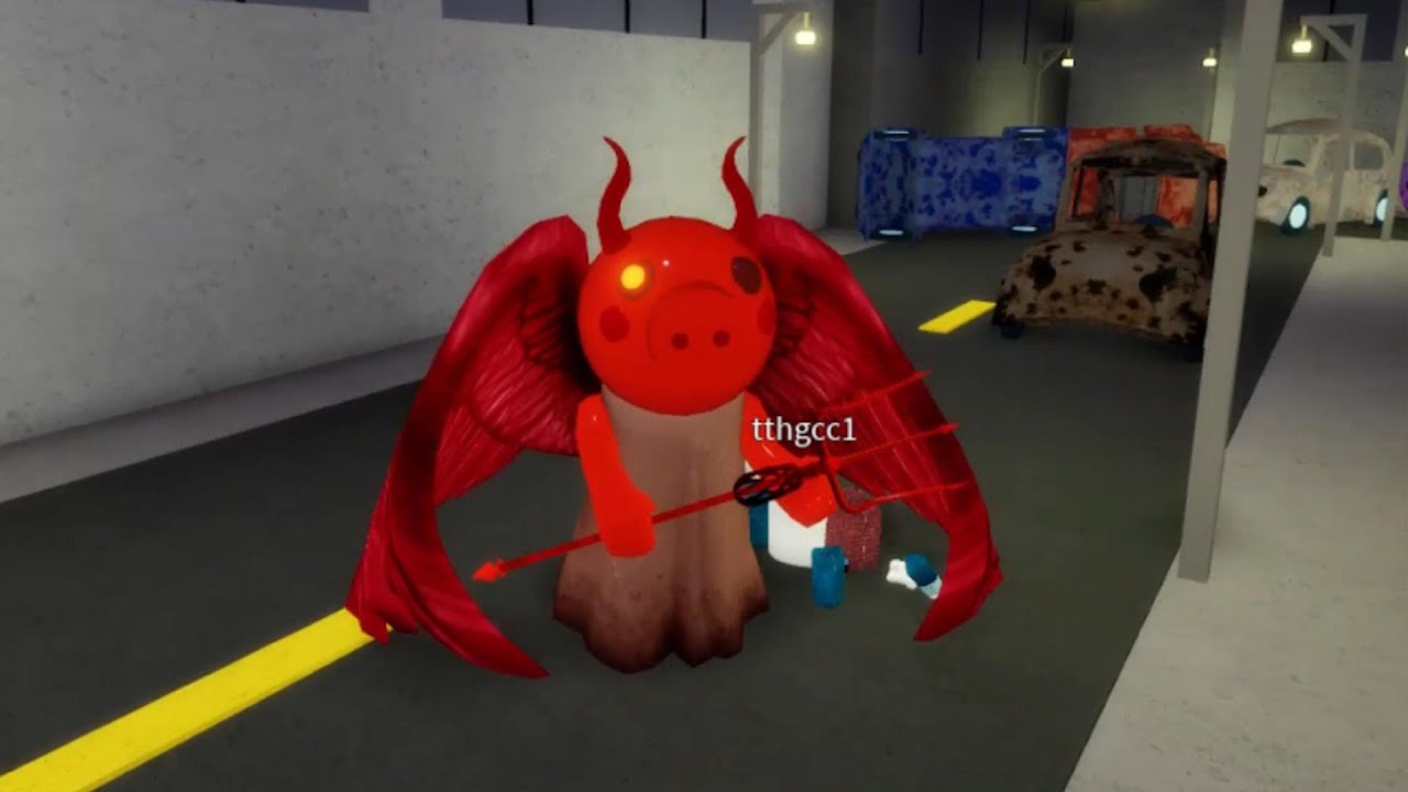 Devil Piggy Showcase (Movements and Kill Animation) | Roblox Piggy ...