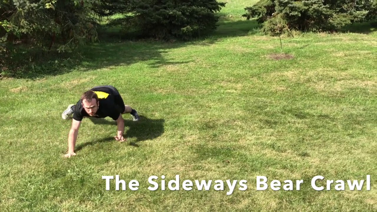 How to do the Sideways Bear Crawl Exercise - YouTube