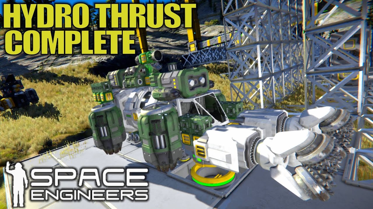 Parachutes, Platinum & The Hydro Thrust | Space Engineers | Let's Play ...