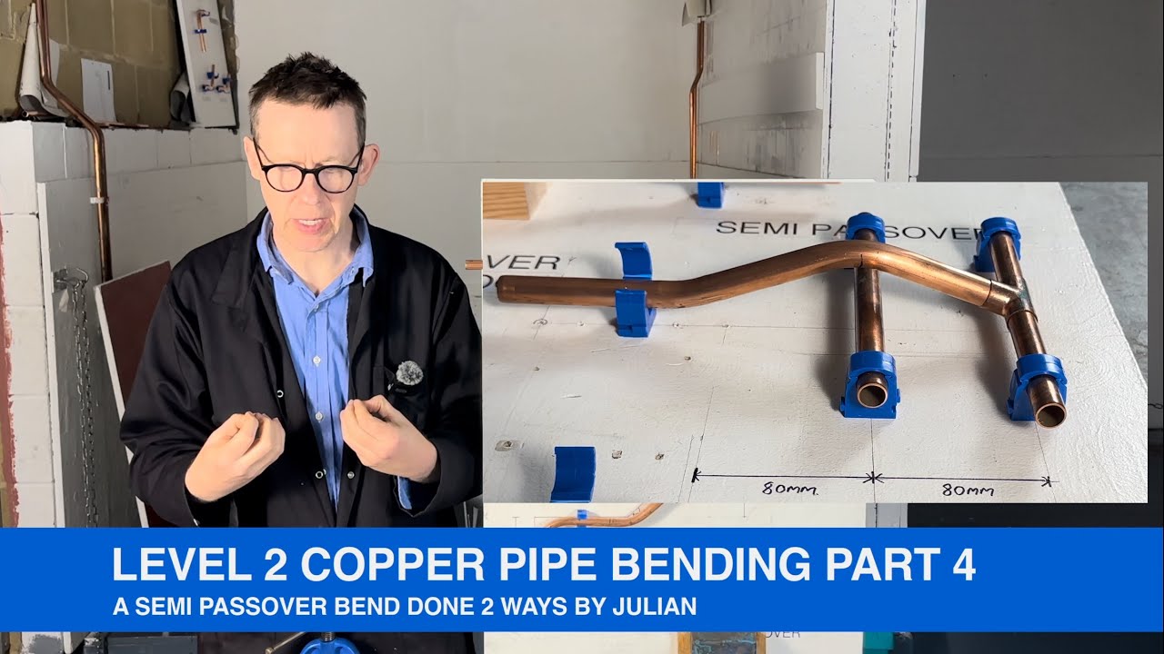 Level 2 Copper pipe bending part 4 - A semi Passover -2 ways - YouTube