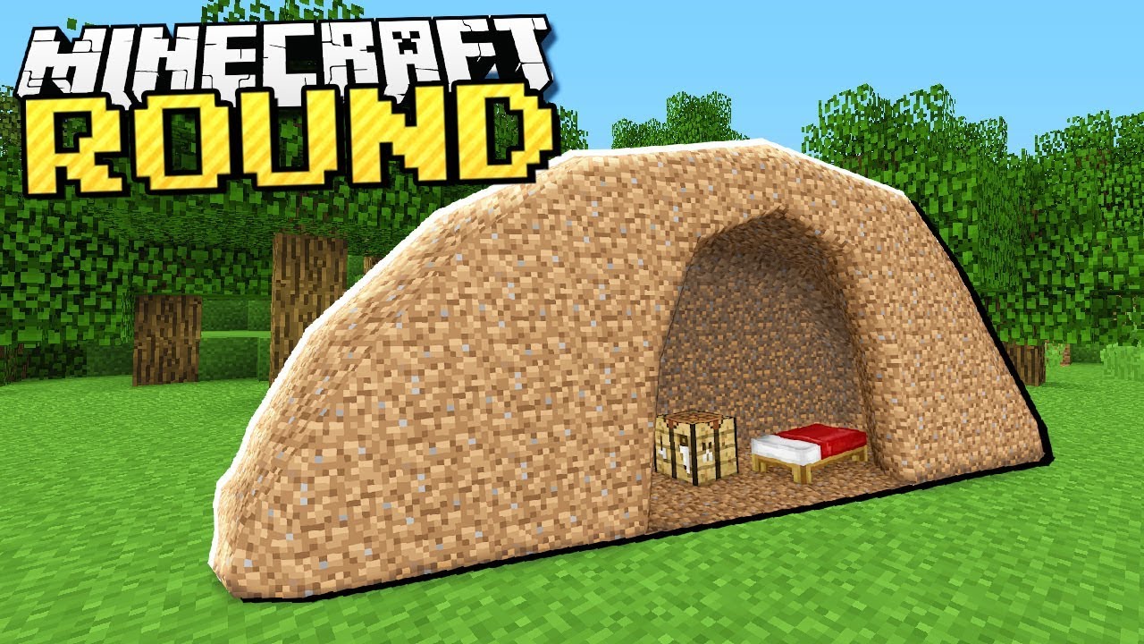 Easy ROUND HOUSE with NO CUBES in Minecraft! - YouTube