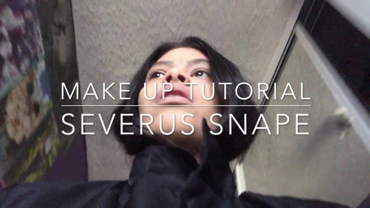 SEVERUS SNAPE MAKE UP TUTORIAL - YouTube
