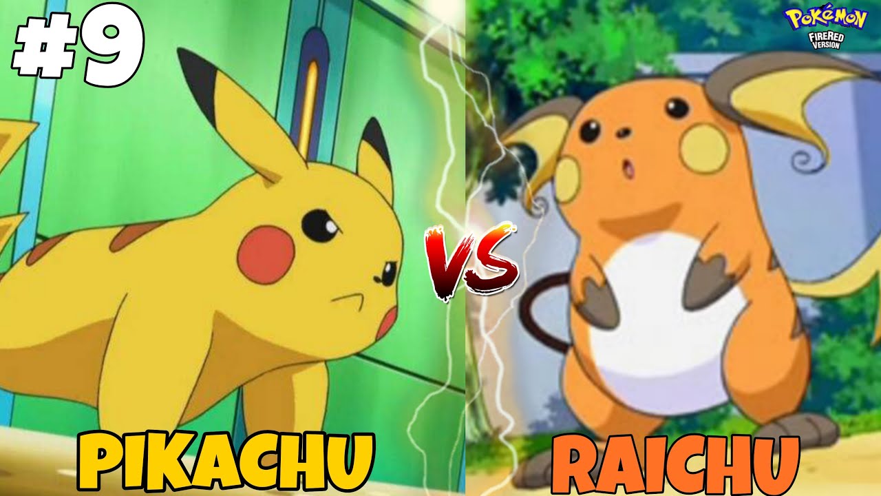 PIKACHU VS RAICHU | 3RD BADGE MIL GYA | EP 9 | POKEMON FIRE RED ...