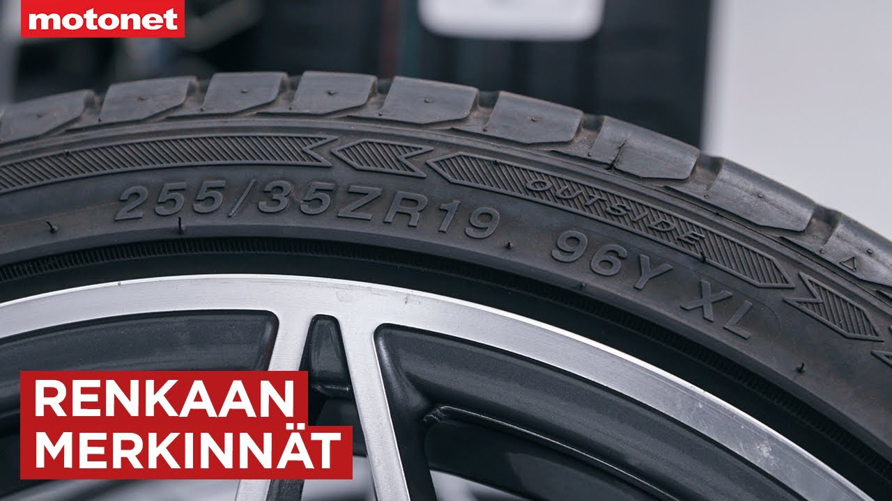 Rengasmerkinnät auton renkaissa - YouTube