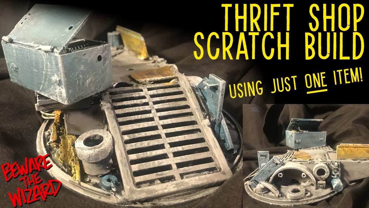Scratch Build Terrain using just ONE thrift shop item! Warhammer DnD ...