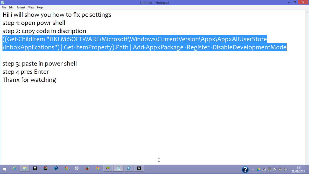 PC setting not opening windows 8.1 [solved] - YouTube