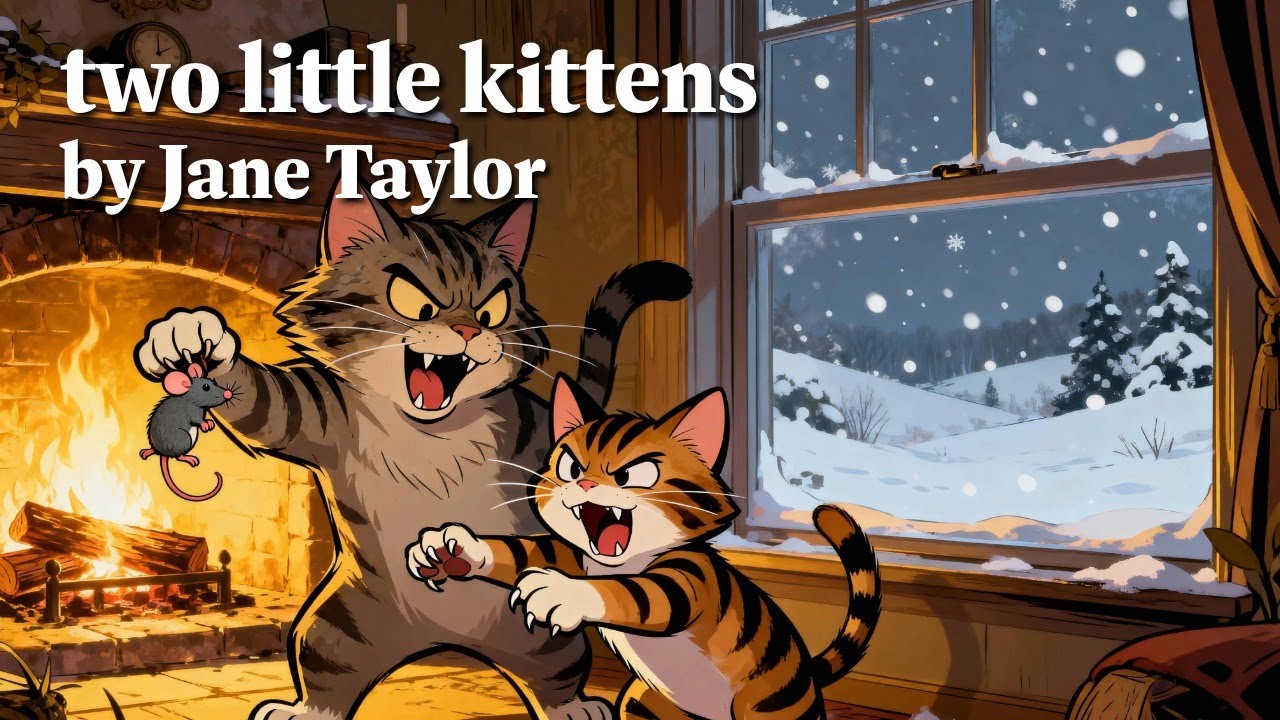 Two Little Kittens Poem by Jane Taylor - YouTube