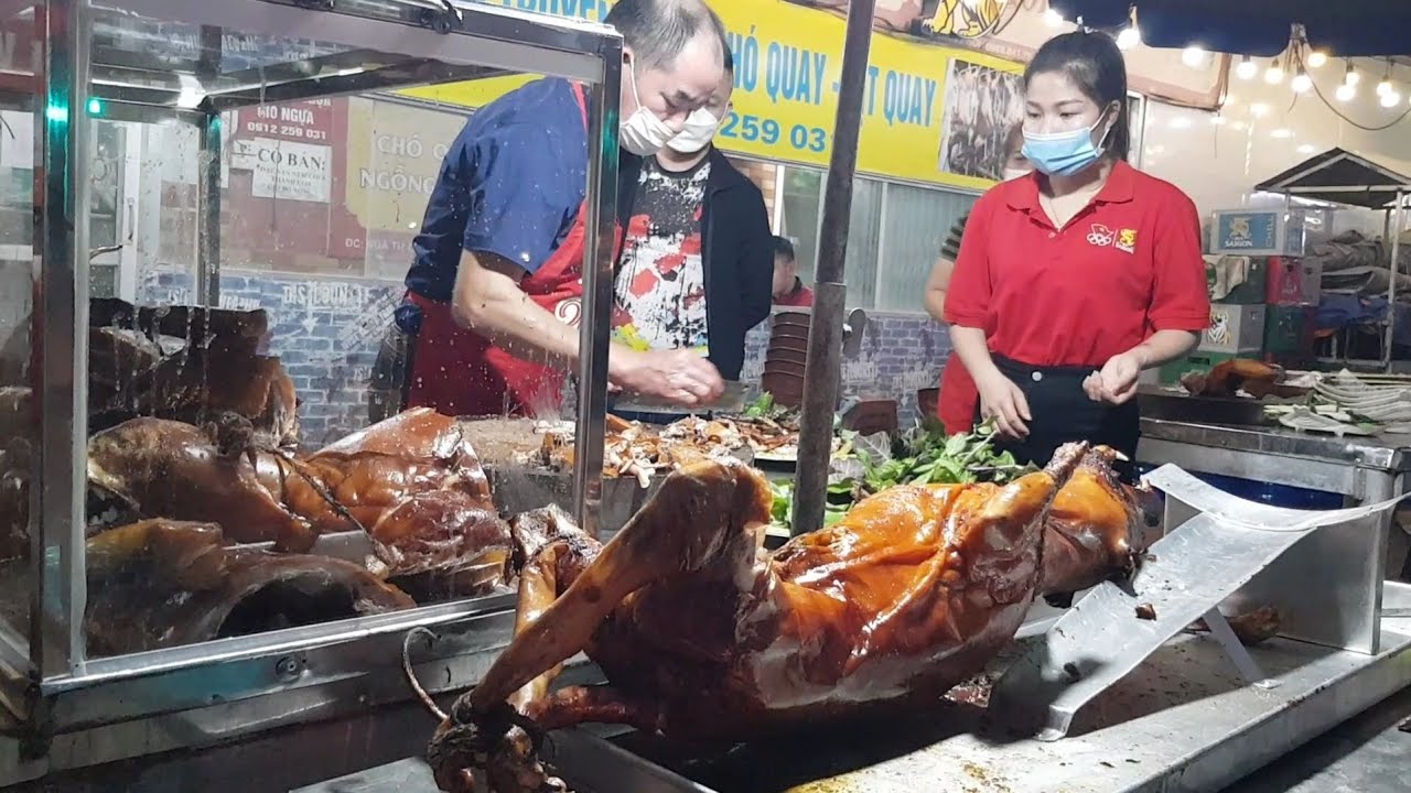 Roasted Dog Meat specialty street food | Chef Thinh VN - YouTube