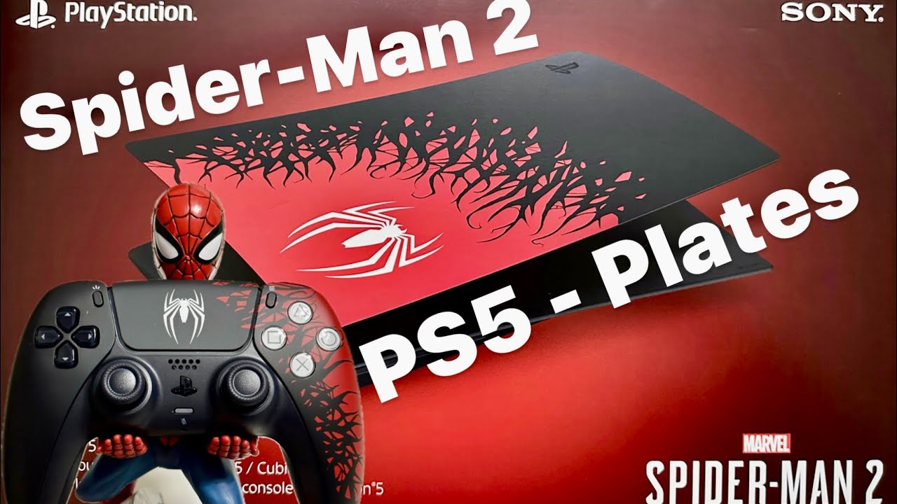 PS5 Plates Unboxing Spiderman 2. Is is worth the Upgrade ? - YouTube
