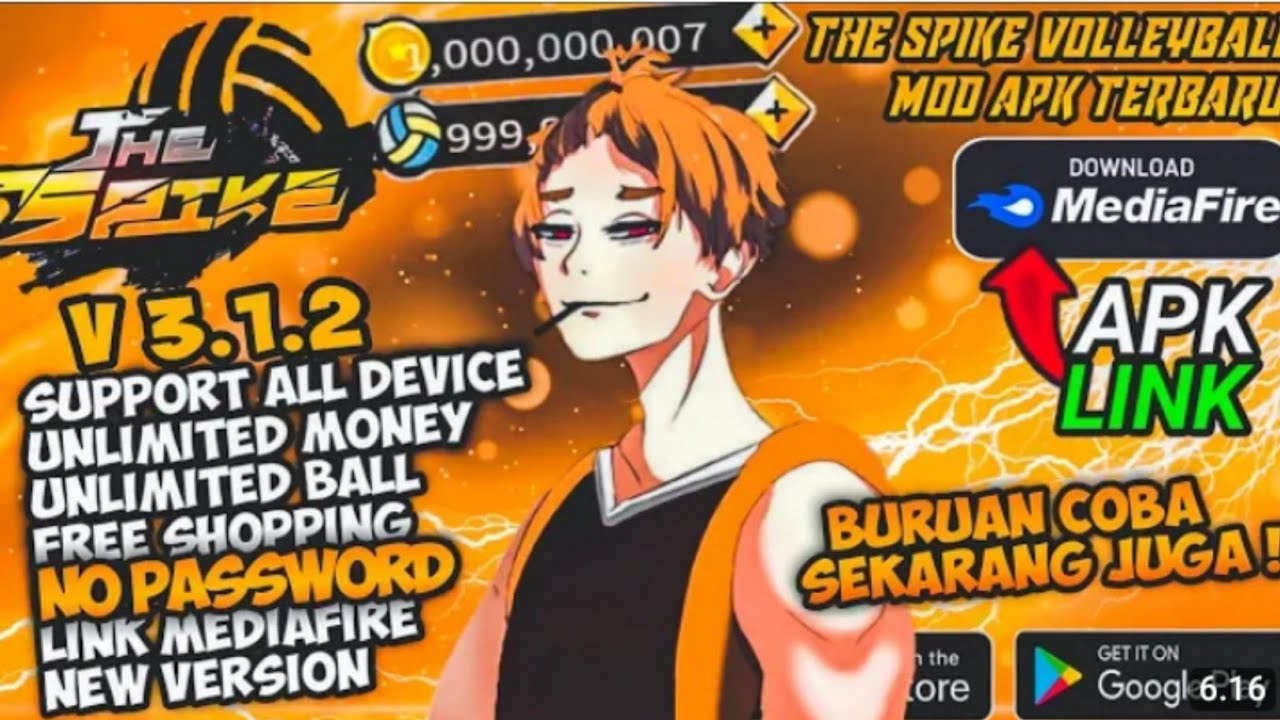 UPDATE!! THE SPIKE MOD APK V 3.1.3 UNLIMITED VOLLEYBALL & FULL S - YouTube