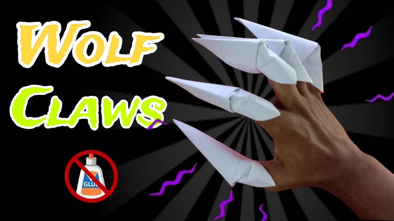 WOLF CLAWS MAKING TUTORIAL 🐺 I paper Claws how to make l Make new paper Claws - YouTube
