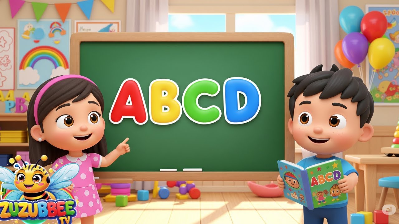 ABCD Song for Kids | Learn Alphabet A to Z with Phonics | Zuzubee TV ...