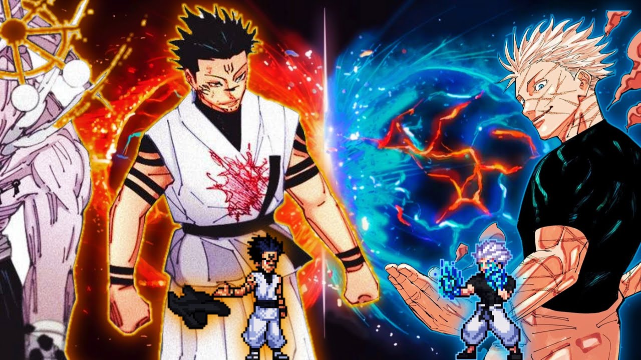 Manga Meguna V5(New) VS Gojo Manga V3 Full in Jump Force Mugen - YouTube